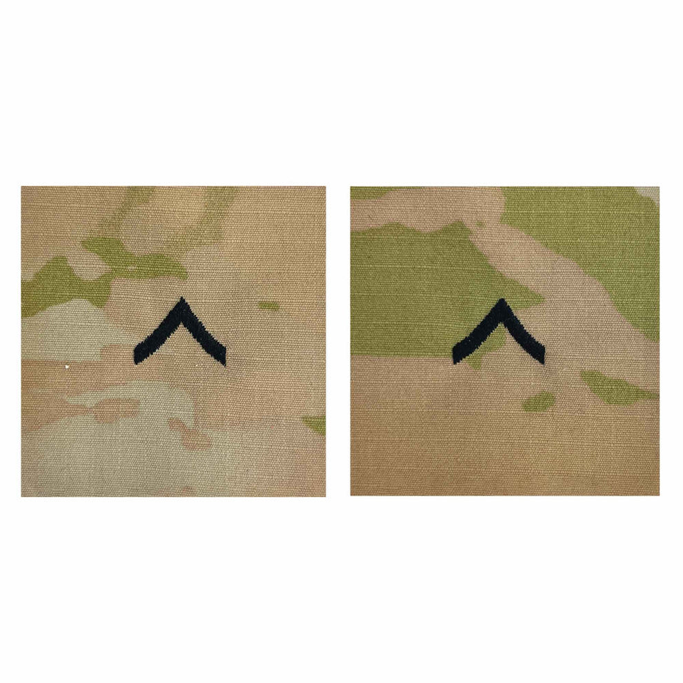 Army Embroidered OCP Sew on Rank Insignia: PRIVATE – Alamo City ...